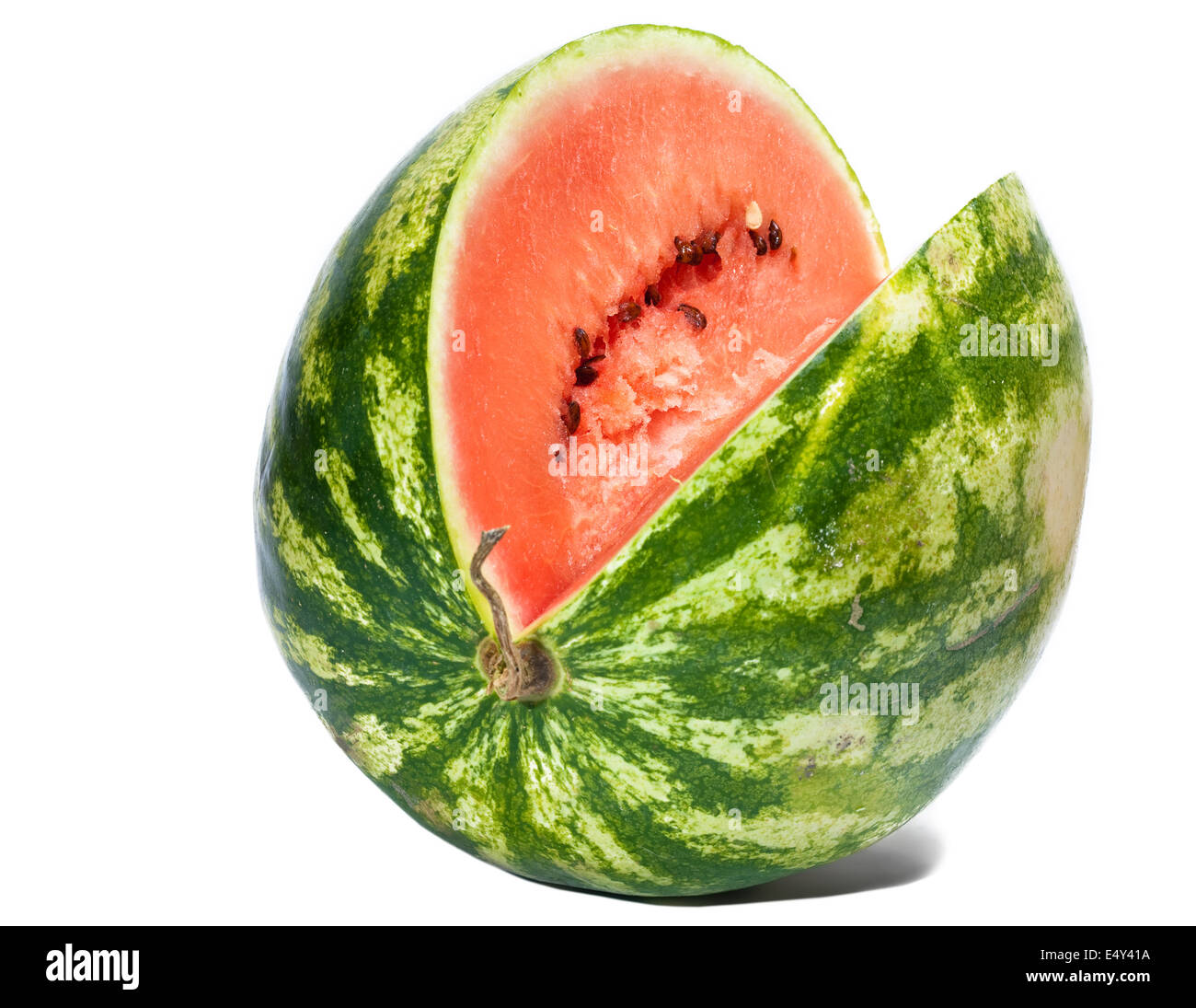 The big striped ripe water-melon Stock Photo - Alamy
