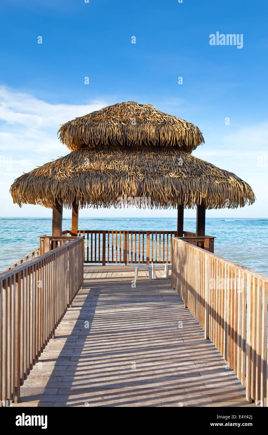 pavilion with a view of the sea Stock Photo - Alamy