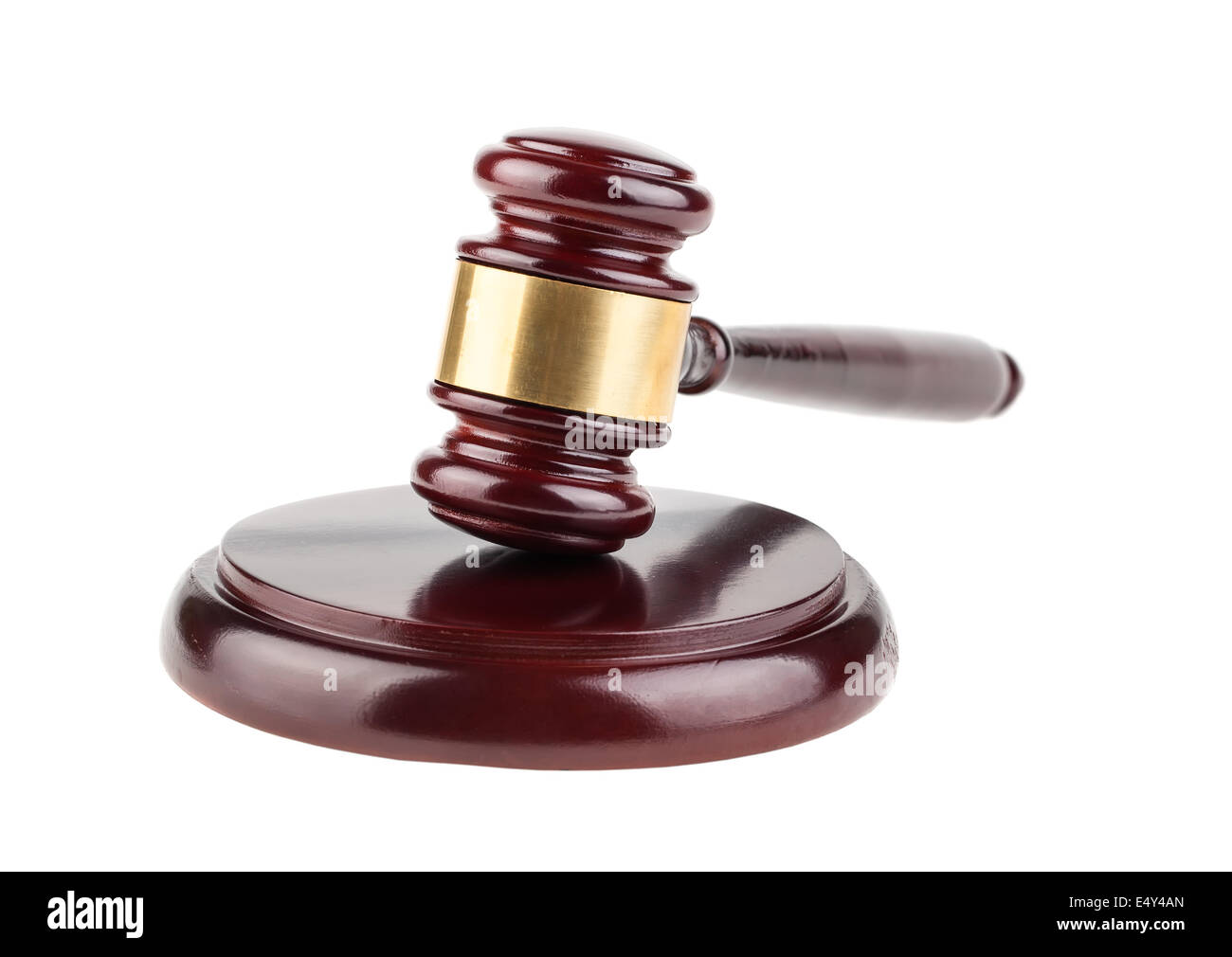 Brown wooden gavel Stock Photo - Alamy