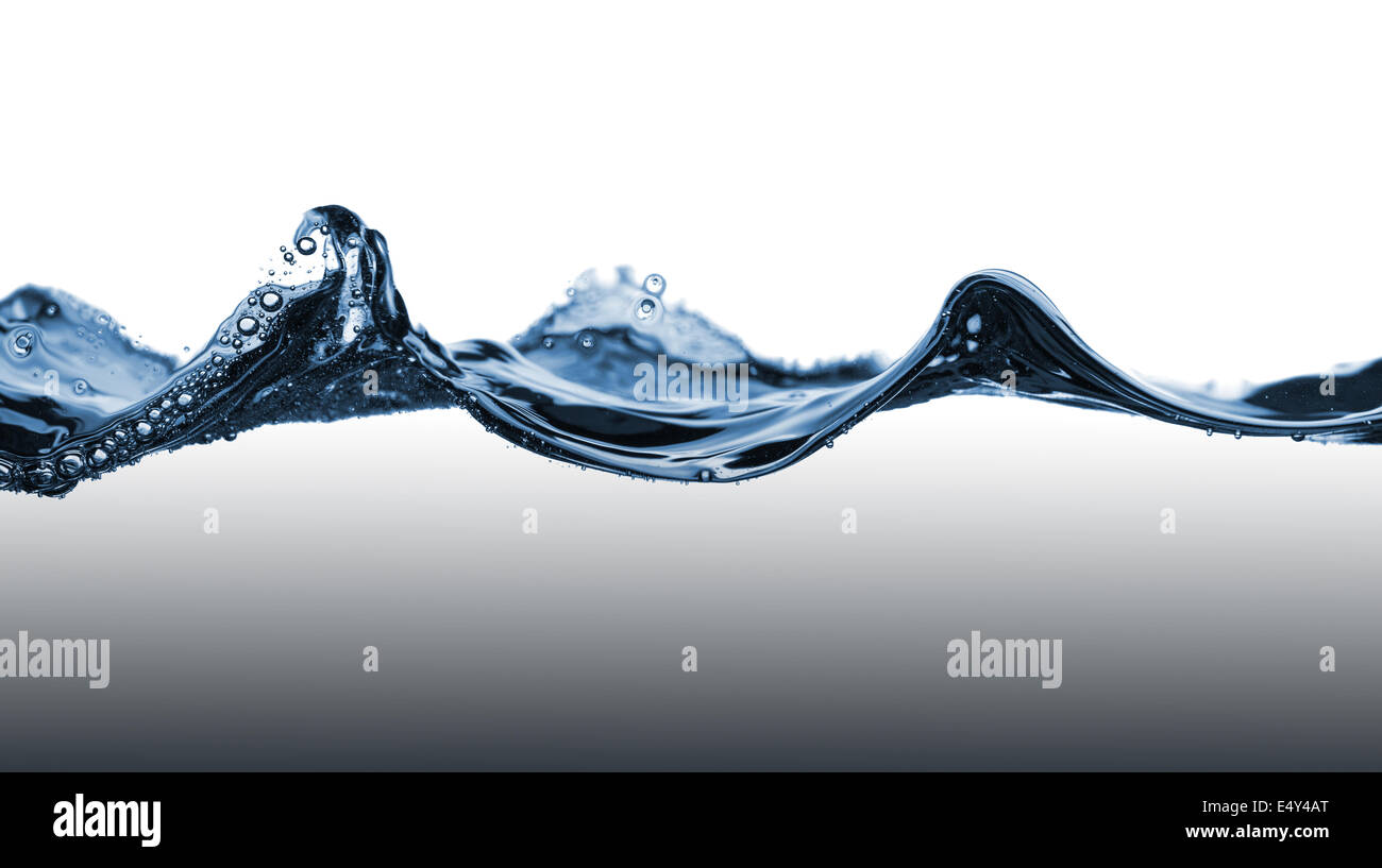 Blue water wave Stock Photo - Alamy
