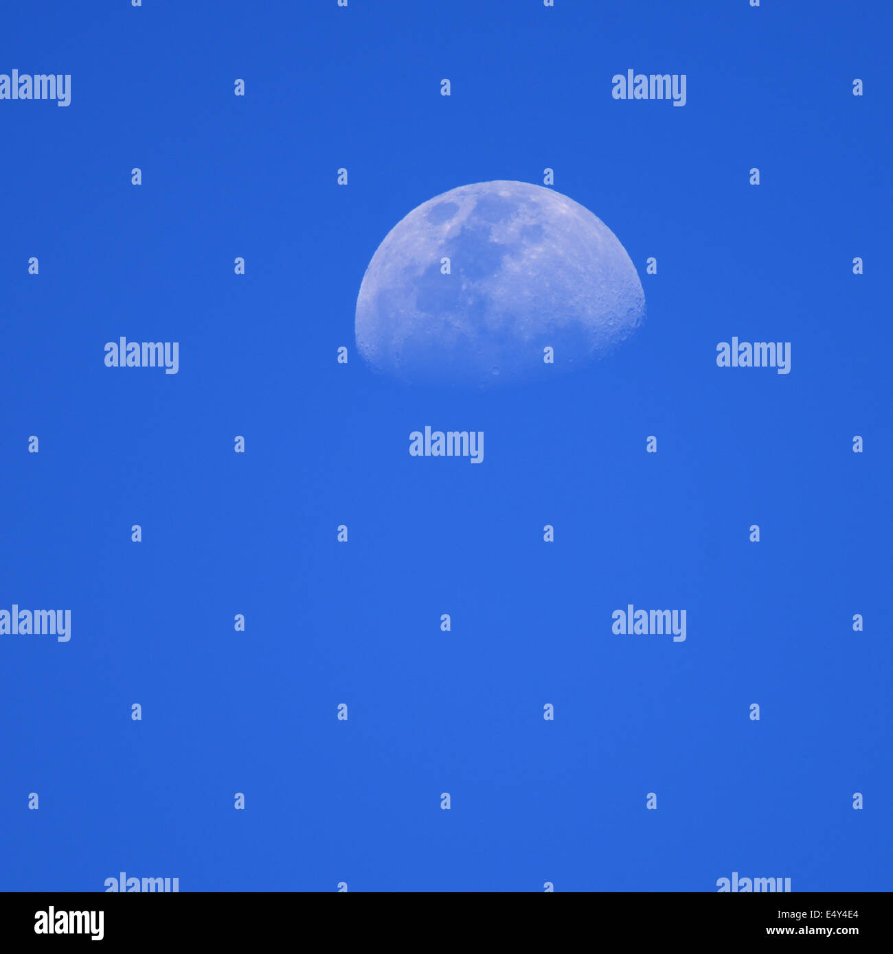 Moon with blue sky Stock Photo - Alamy