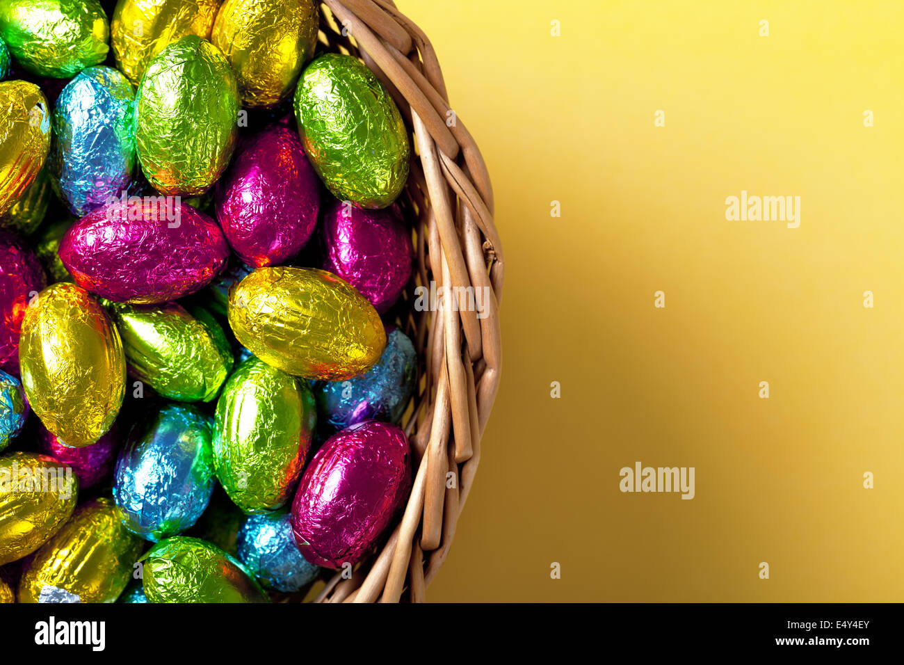 Top view egg basket hi-res stock photography and images - Alamy