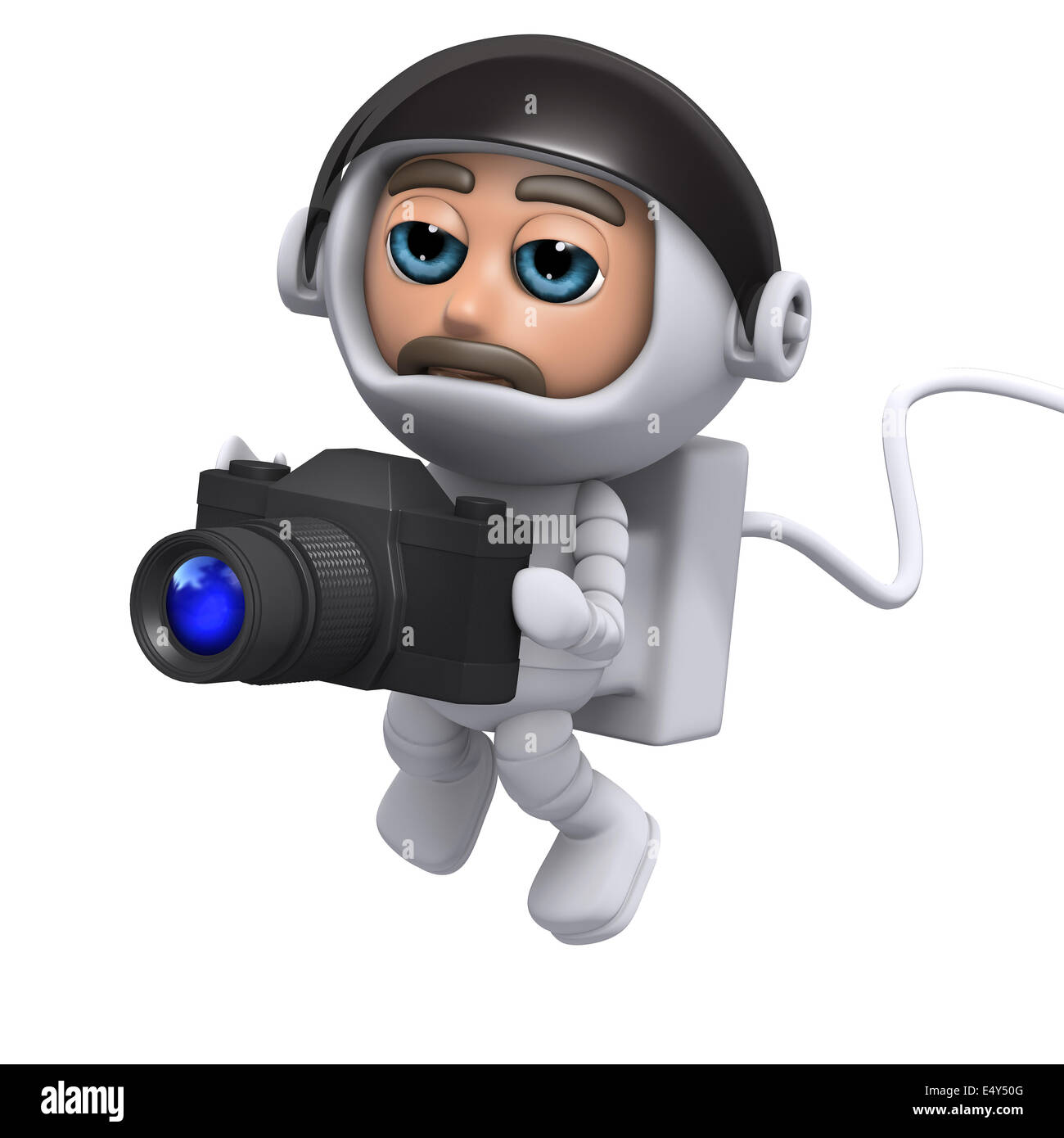 3d render of an astronaut holding a camera Stock Photo - Alamy