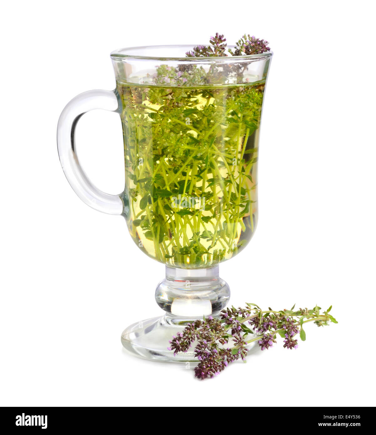 Tea with thyme Stock Photo - Alamy