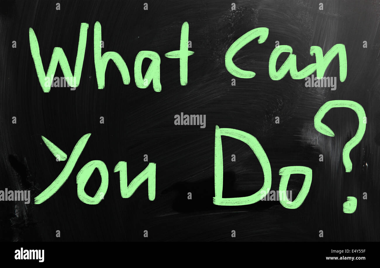 What can you do Stock Photo - Alamy