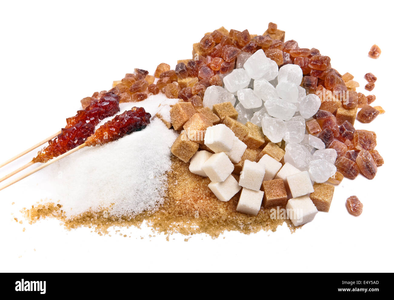 Granulated sugar, sugar not refined Stock Photo - Alamy