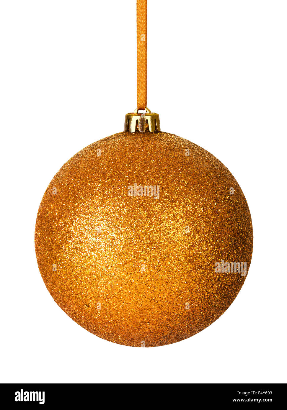 Gold christmas bauble ribbon hi-res stock photography and images - Alamy