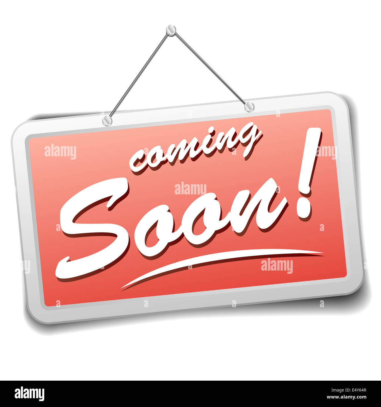 Coming soon label vector hi-res stock photography and images - Alamy