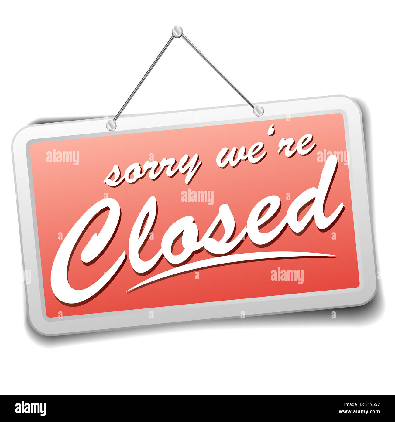 Red closed sign shop Cut Out Stock Images & Pictures - Alamy