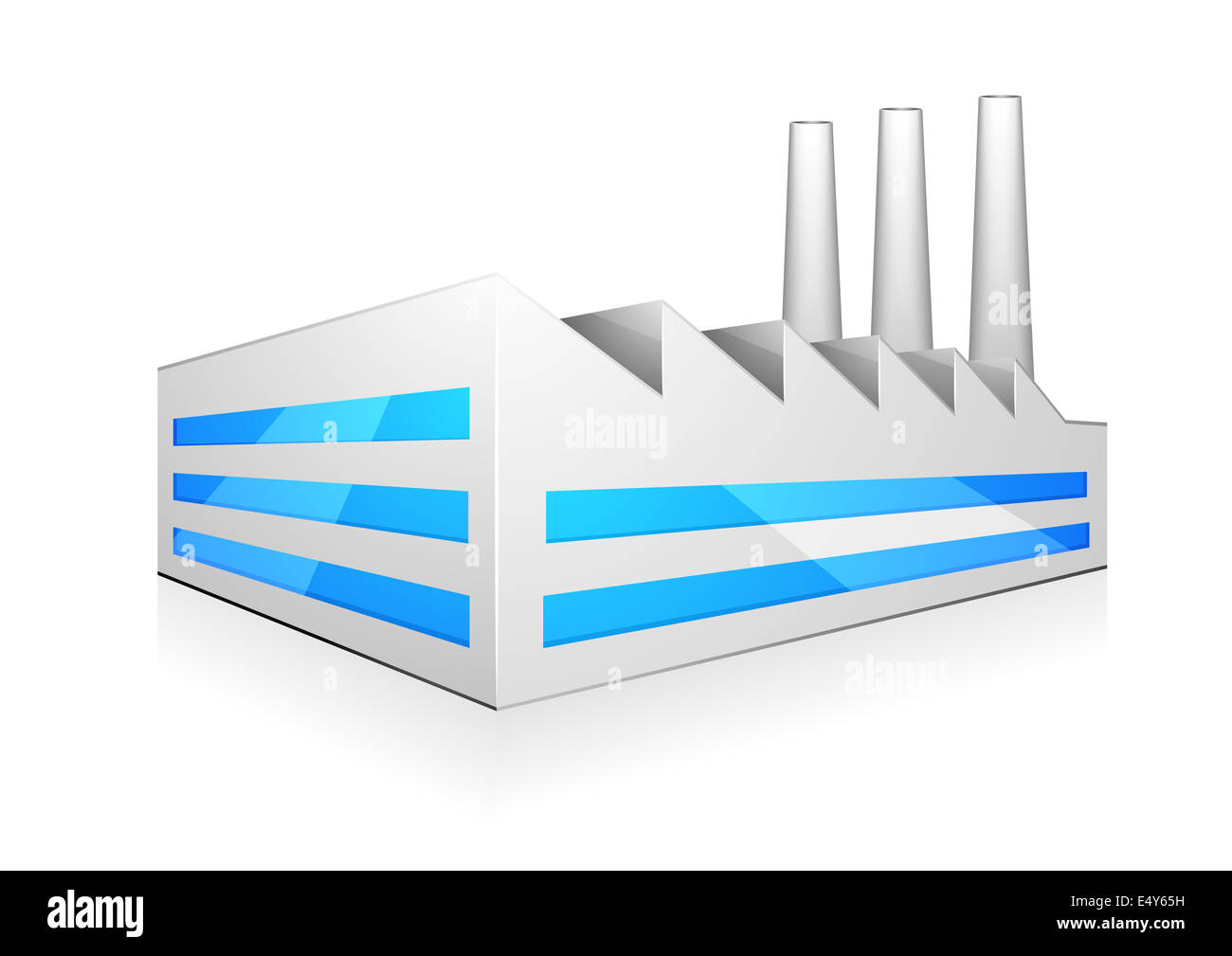 Factory building cartoon icon hi-res stock photography and images - Alamy