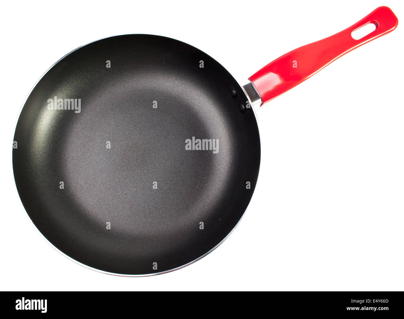 Red frying pan Stock Photo - Alamy