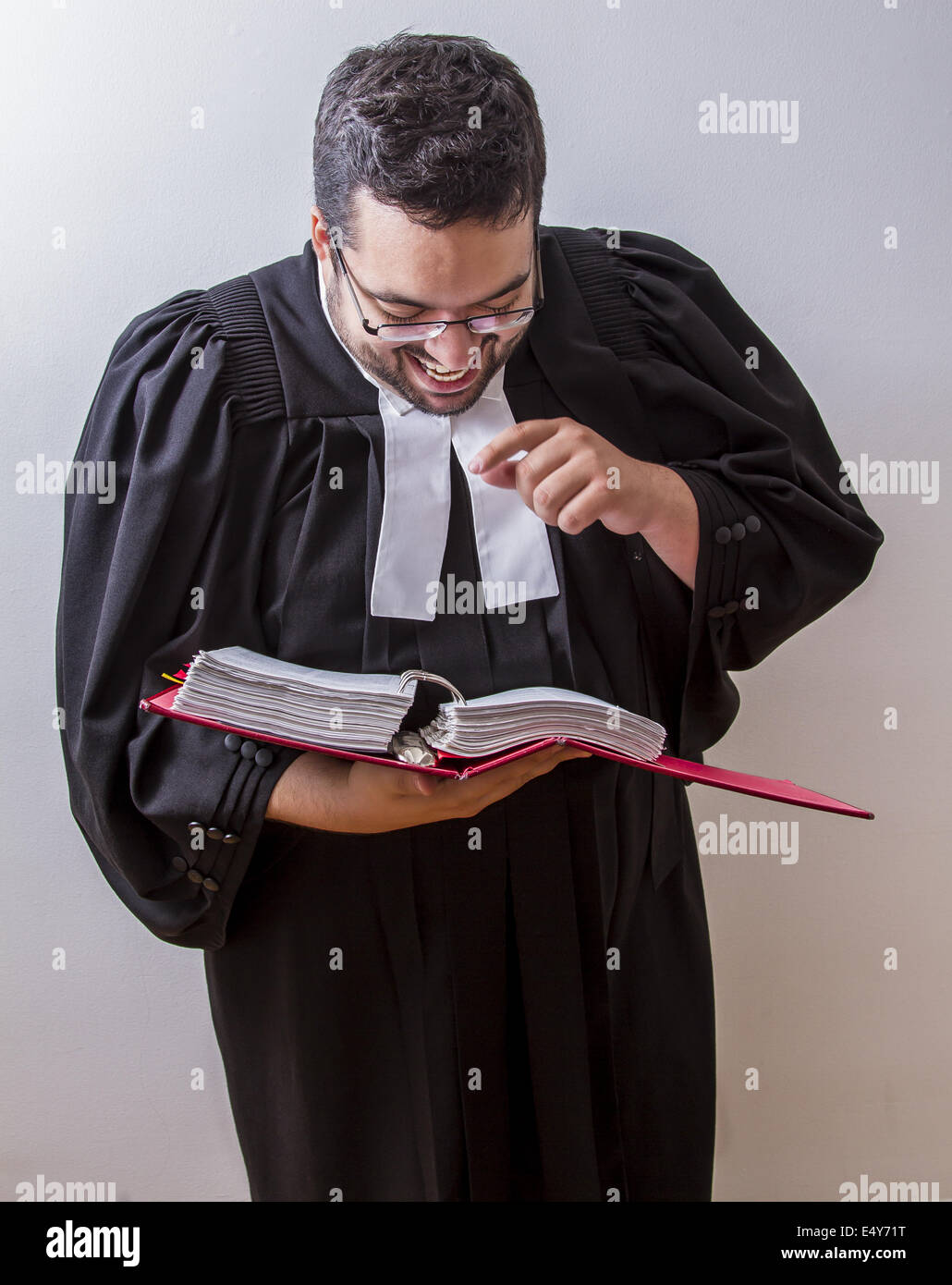 Laughing at the law Stock Photo - Alamy