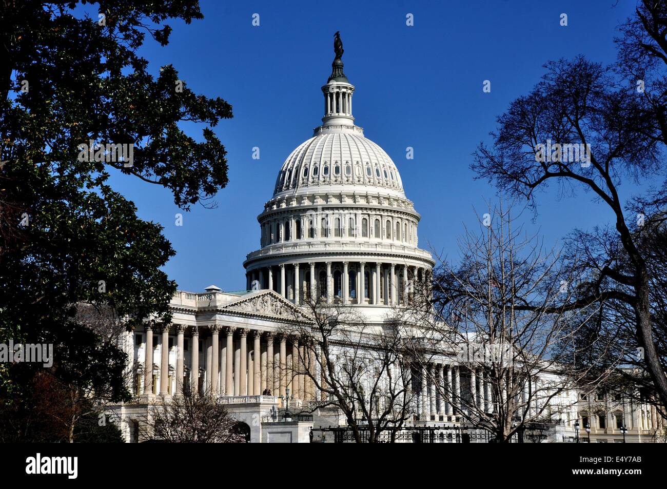 Washington, DC: The east front of the United States Capitol Stock Photo ...