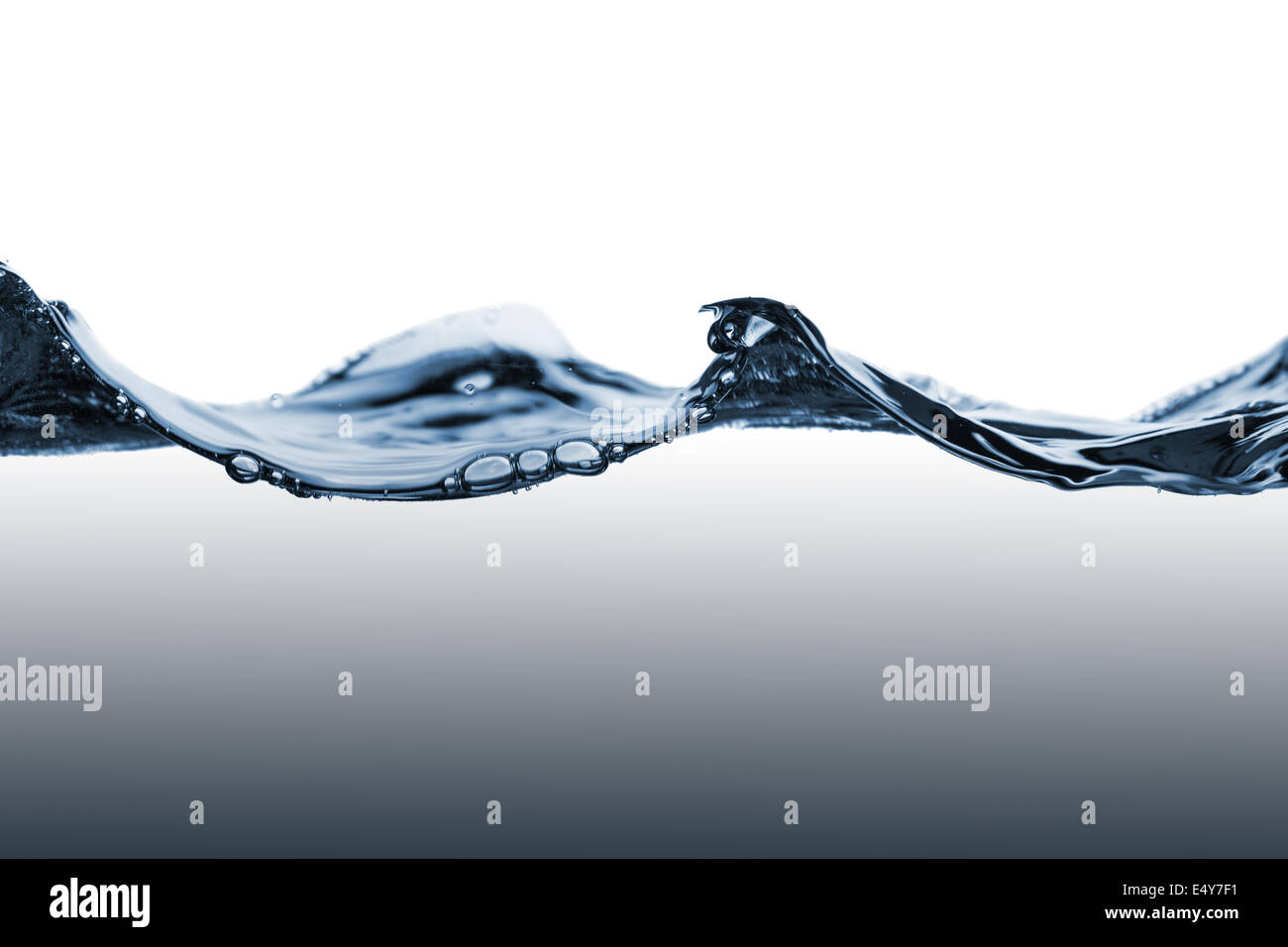 Blue water wave Stock Photo - Alamy