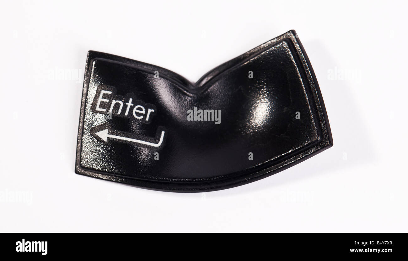 Enter key distorted Stock Photo - Alamy