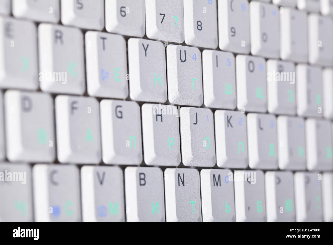 Silver laptop keyboard close hi-res stock photography and images - Alamy