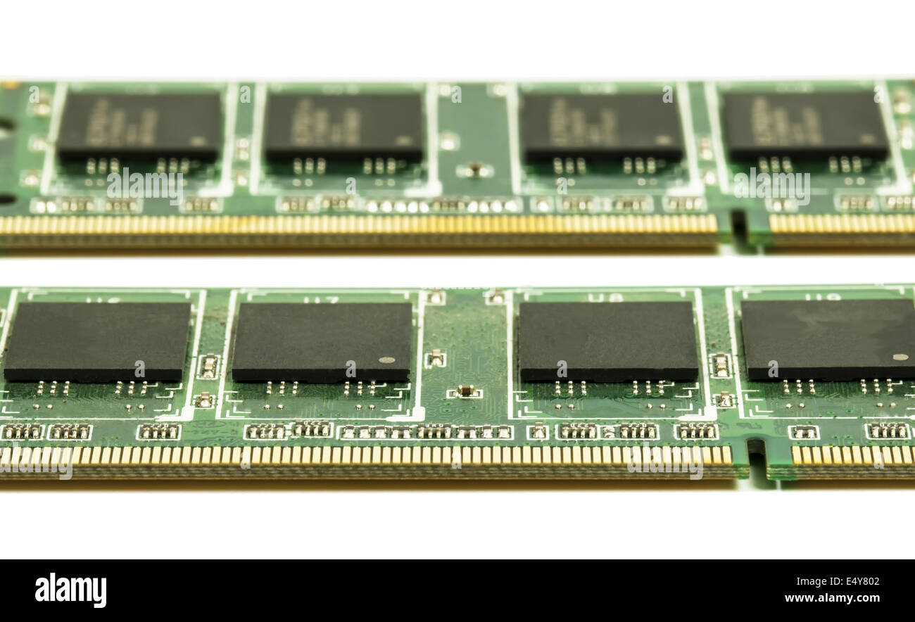 Two laptop CPU chips isolated on white Stock Photo - Alamy