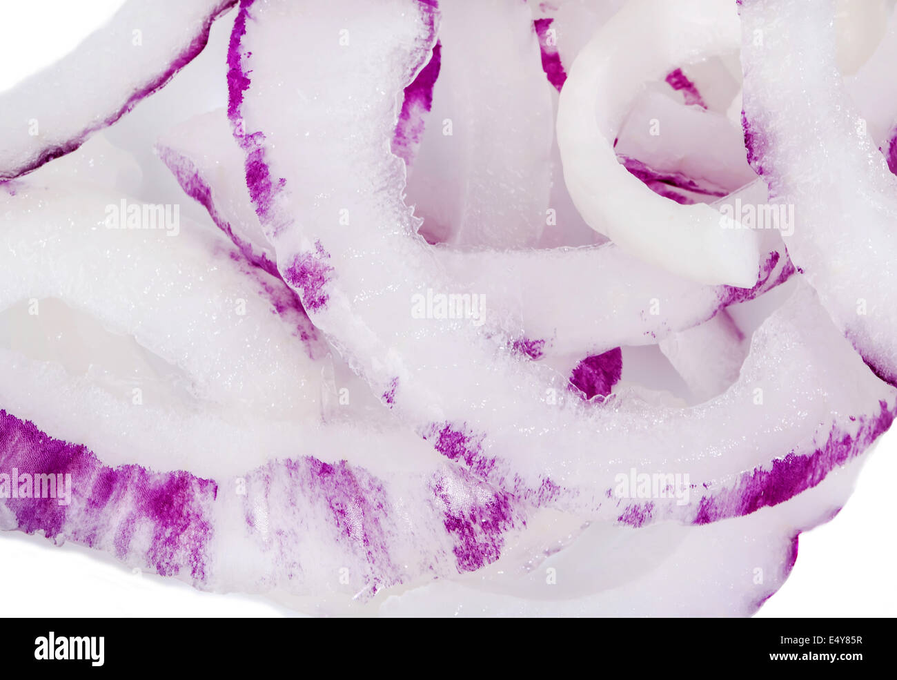 Violet onion slices Stock Photo - Alamy