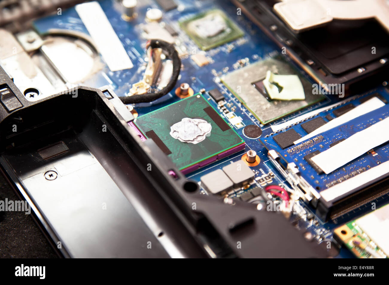 Dirty Laptop inside 2 Stock Photo - Alamy