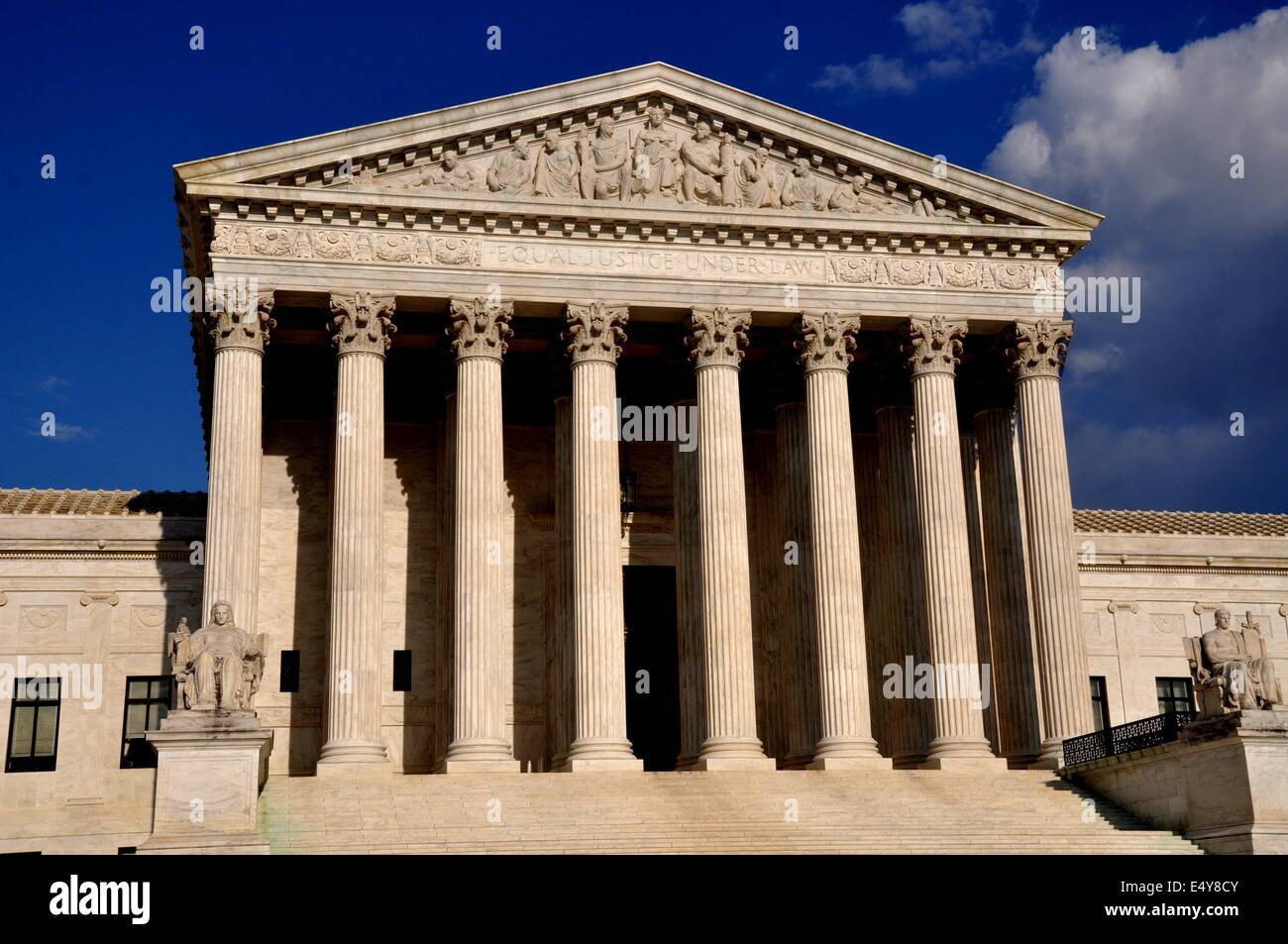Washington, DC: The ancient Greek inspired neo-classical facade of the ...