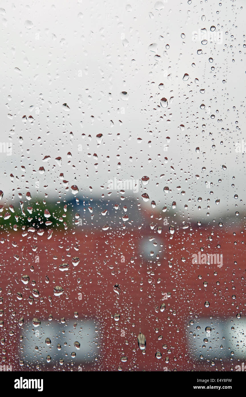 raindrops on the window Stock Photo - Alamy