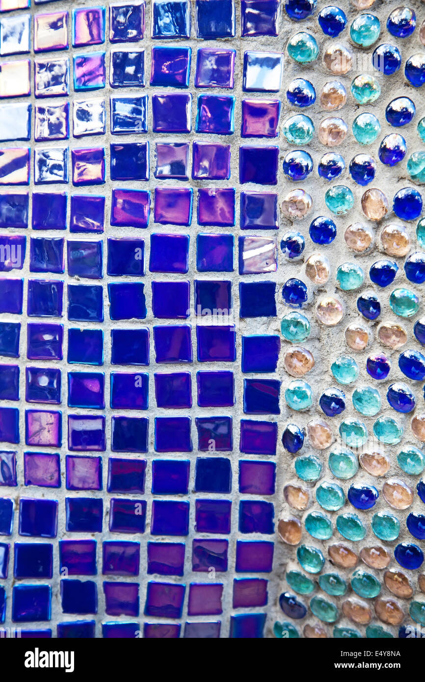 Ceramic mosaic tile background blue hi-res stock photography and images ...