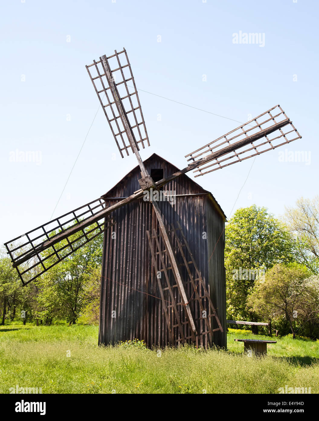 Wooden windmill hi-res stock photography and images - Alamy