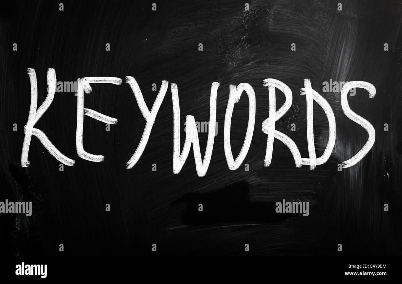 Keywords map hi-res stock photography and images - Alamy
