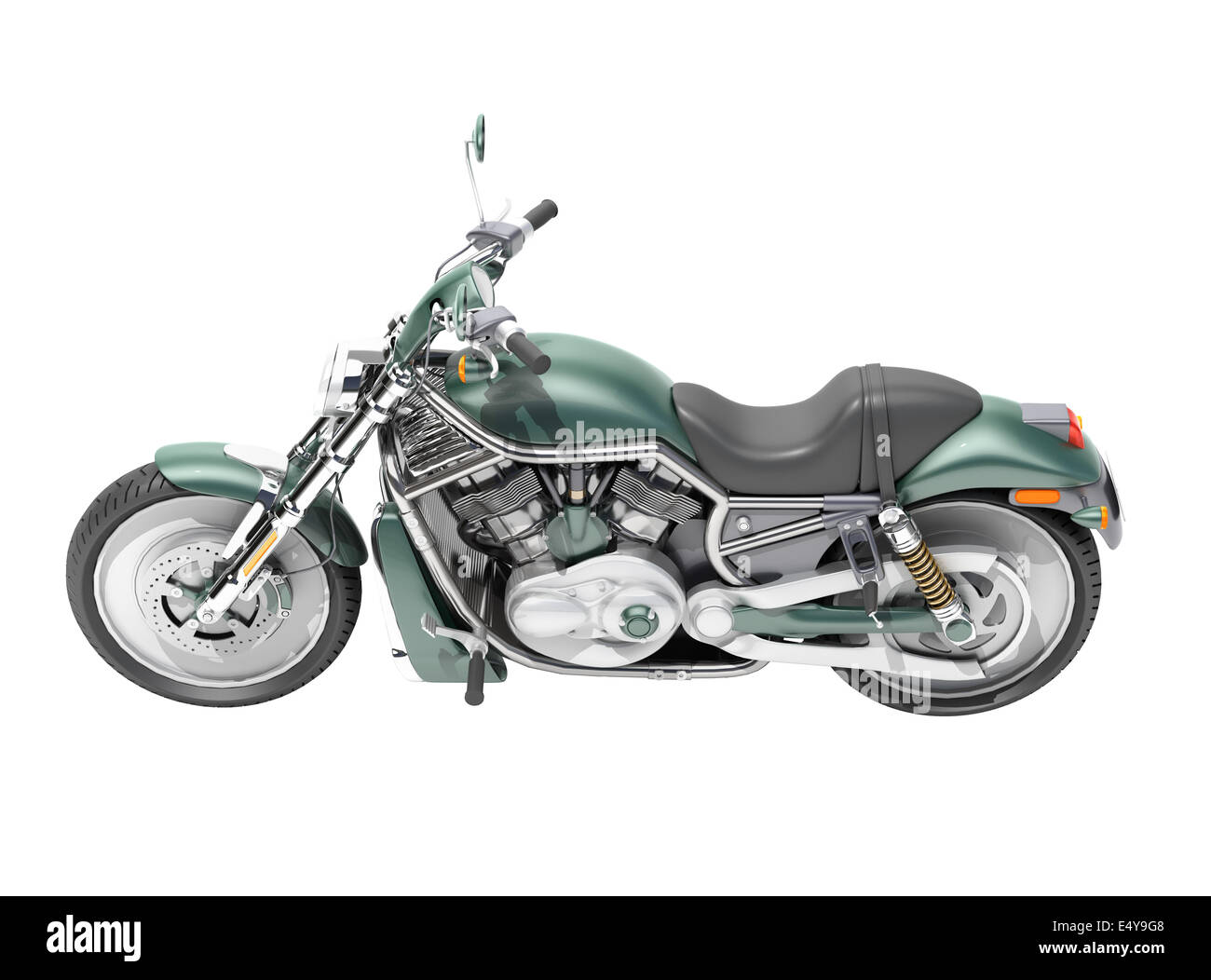 Grey green motorcycle hi-res stock photography and images - Alamy