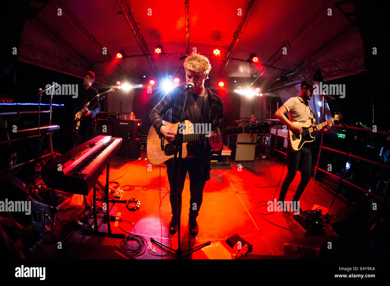 Milan, Italy. 16th July, 2014. The Irish indie-rock band KODALINE ...