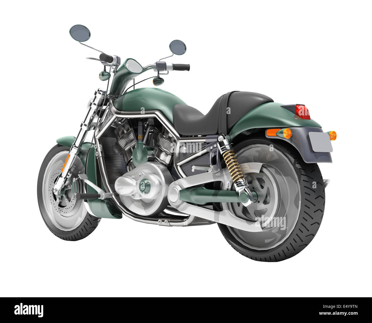 Grey green motorcycle hi-res stock photography and images - Alamy