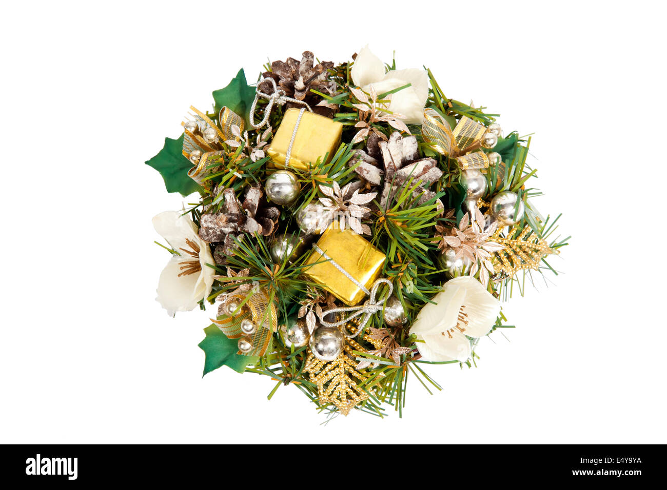 Christmas new year arrangement Cut Out Stock Images & Pictures - Alamy