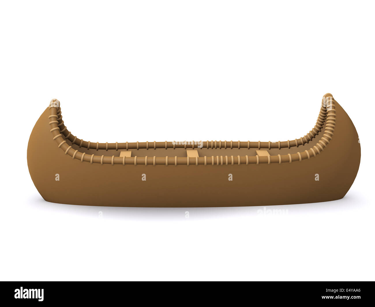 3d render of a Native American Indian canoe Stock Photo - Alamy