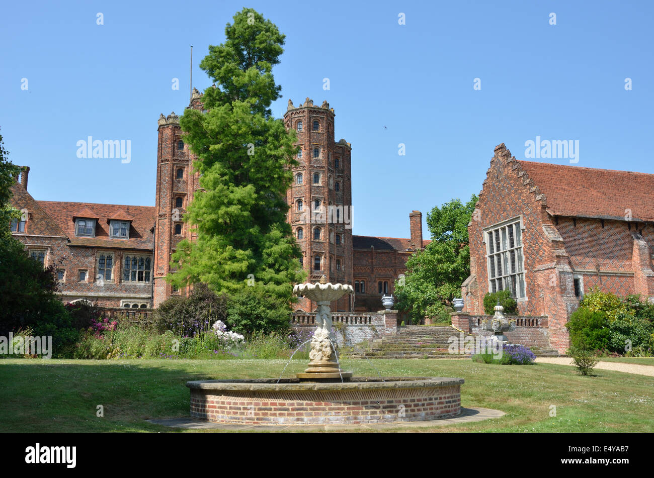 Elizabethan mansion with tower Stock Photo - Alamy