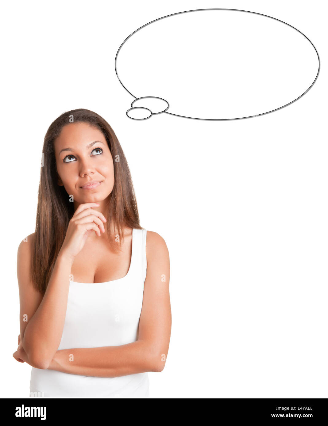 Woman creative thinking hi-res stock photography and images - Alamy