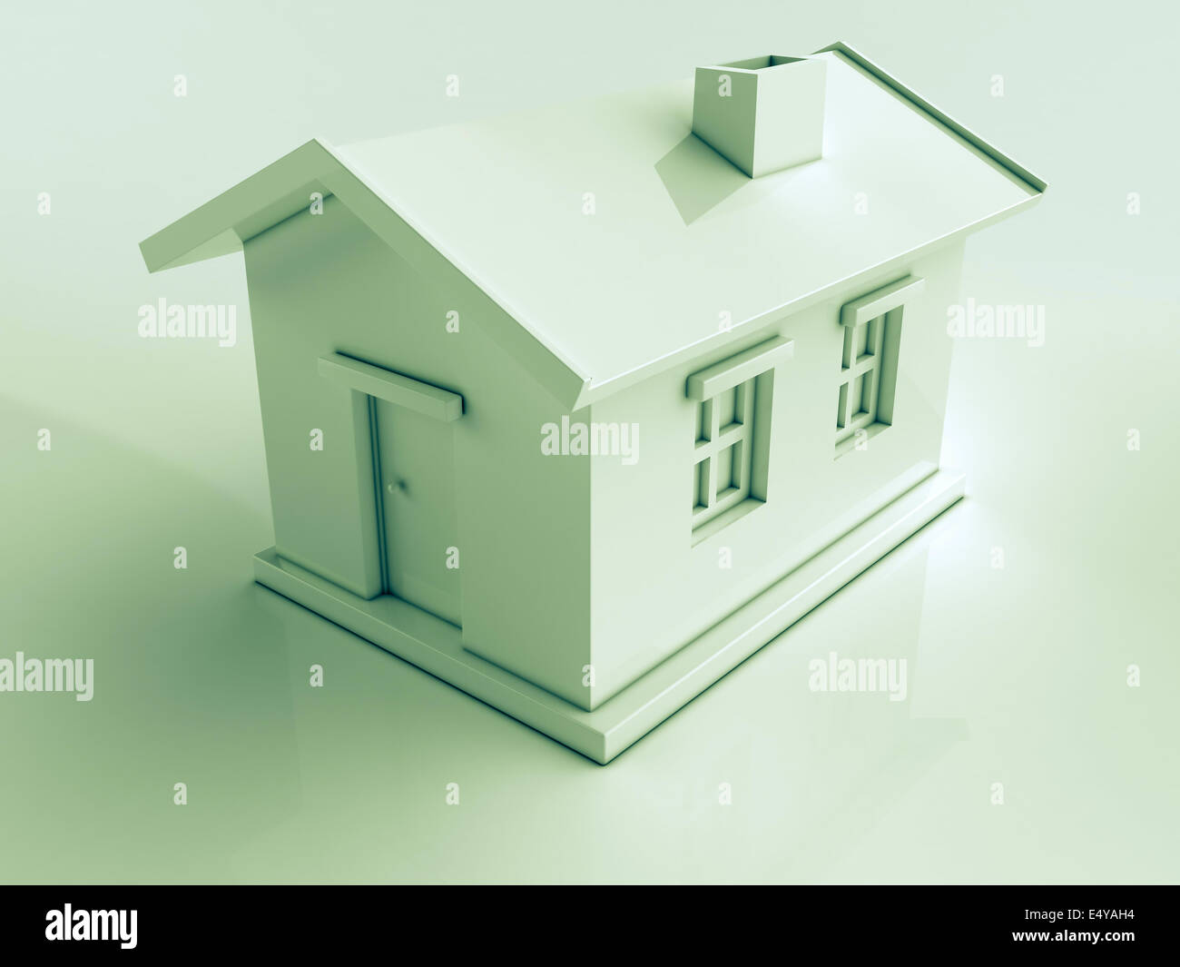 Simple white house Stock Photo - Alamy