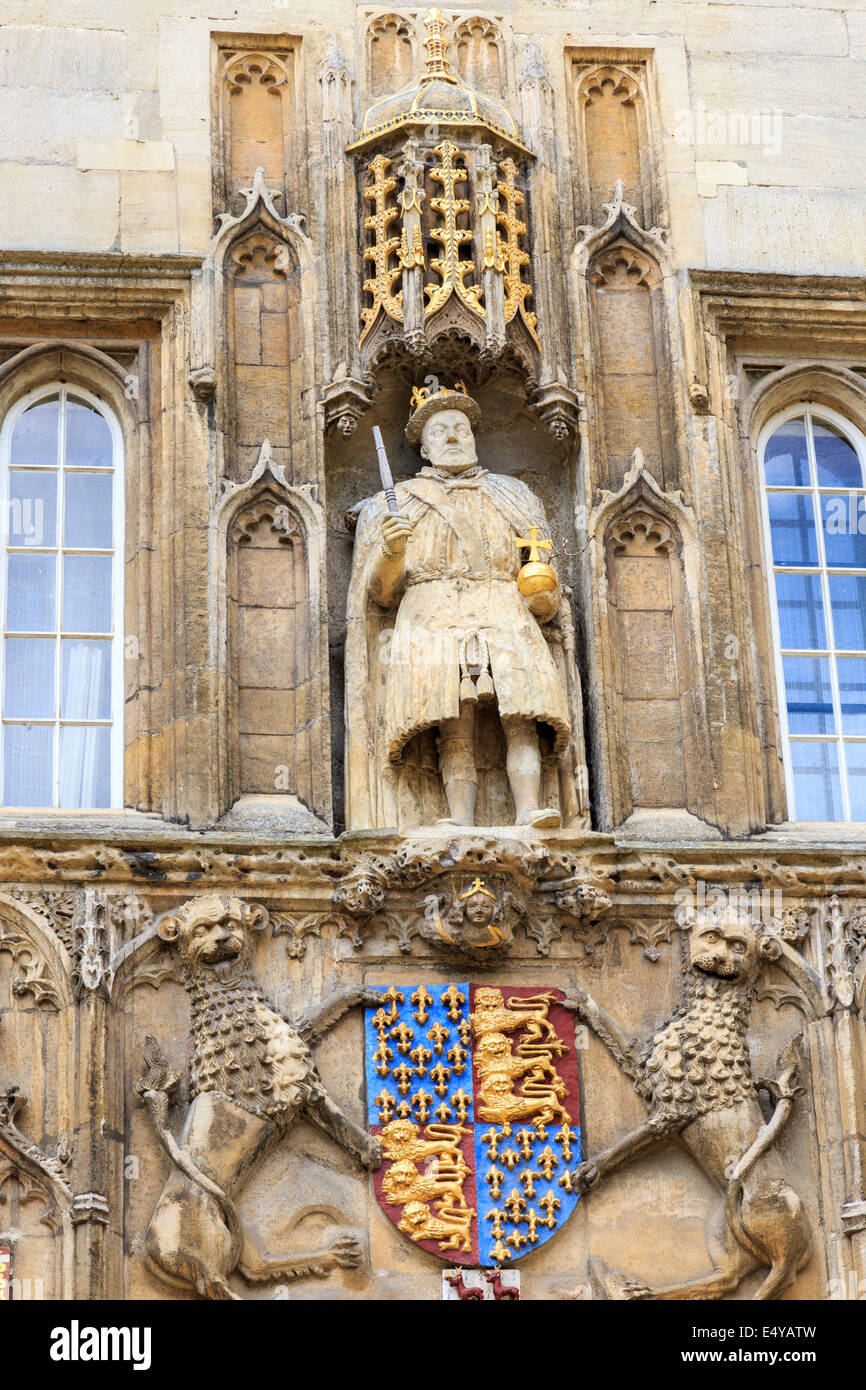 city of cambridge trinity college stone carvings england uk gb Stock ...