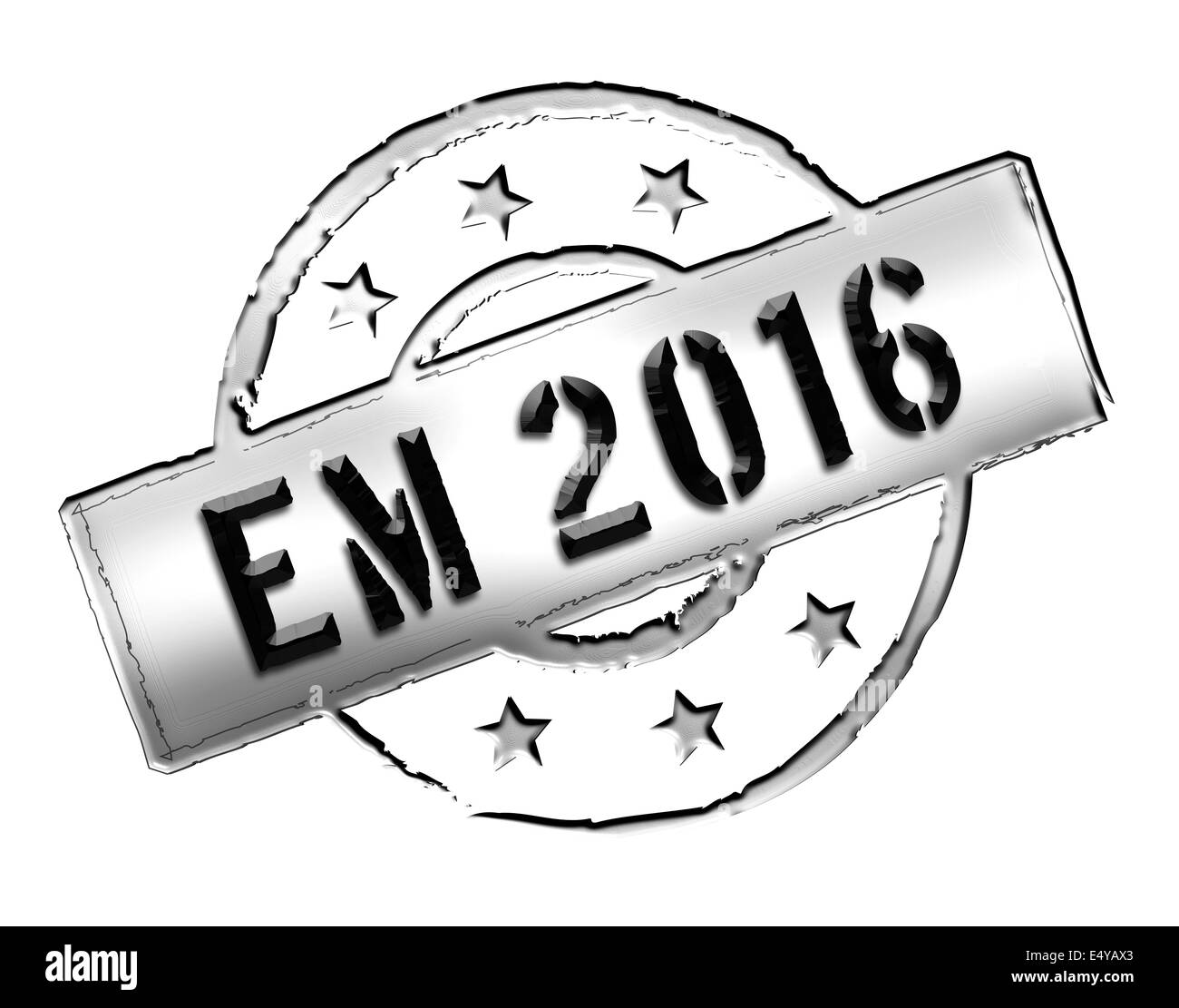 Stamp - EM 2016 Stock Photo - Alamy