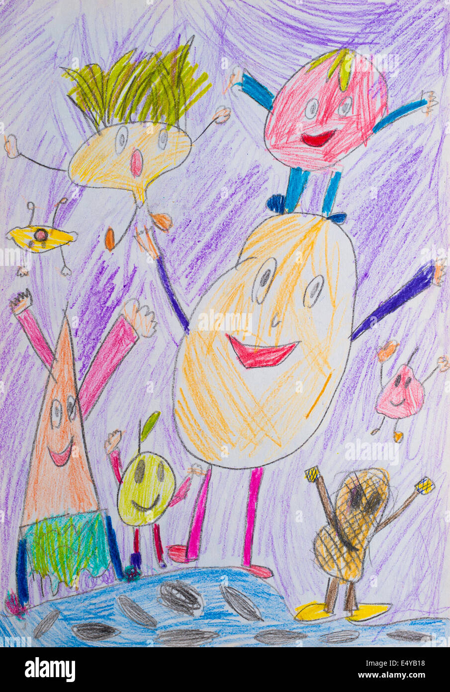 Childrens drawing hi-res stock photography and images - Alamy