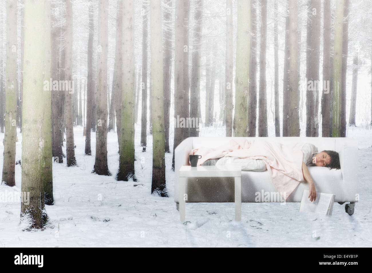 People sleeping in the forest hi-res stock photography and images - Alamy