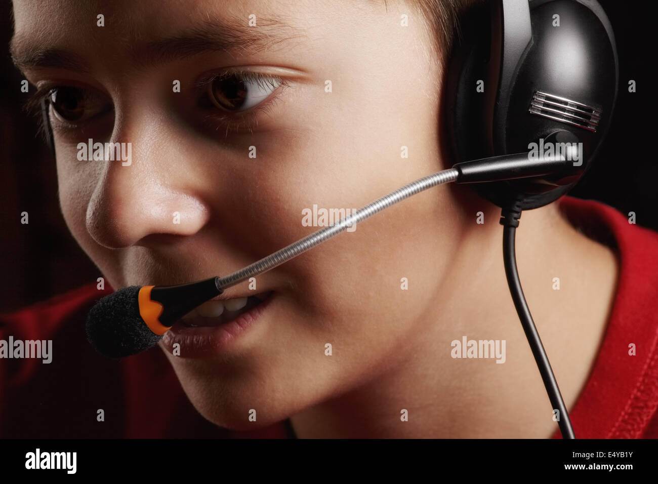 Headset horizontal hi-res stock photography and images - Alamy