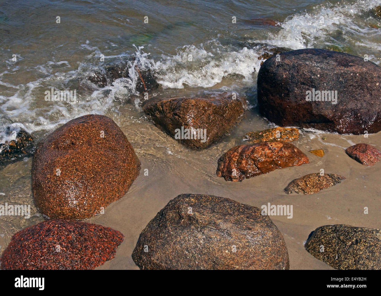 Stones sand on beach hi-res stock photography and images - Alamy