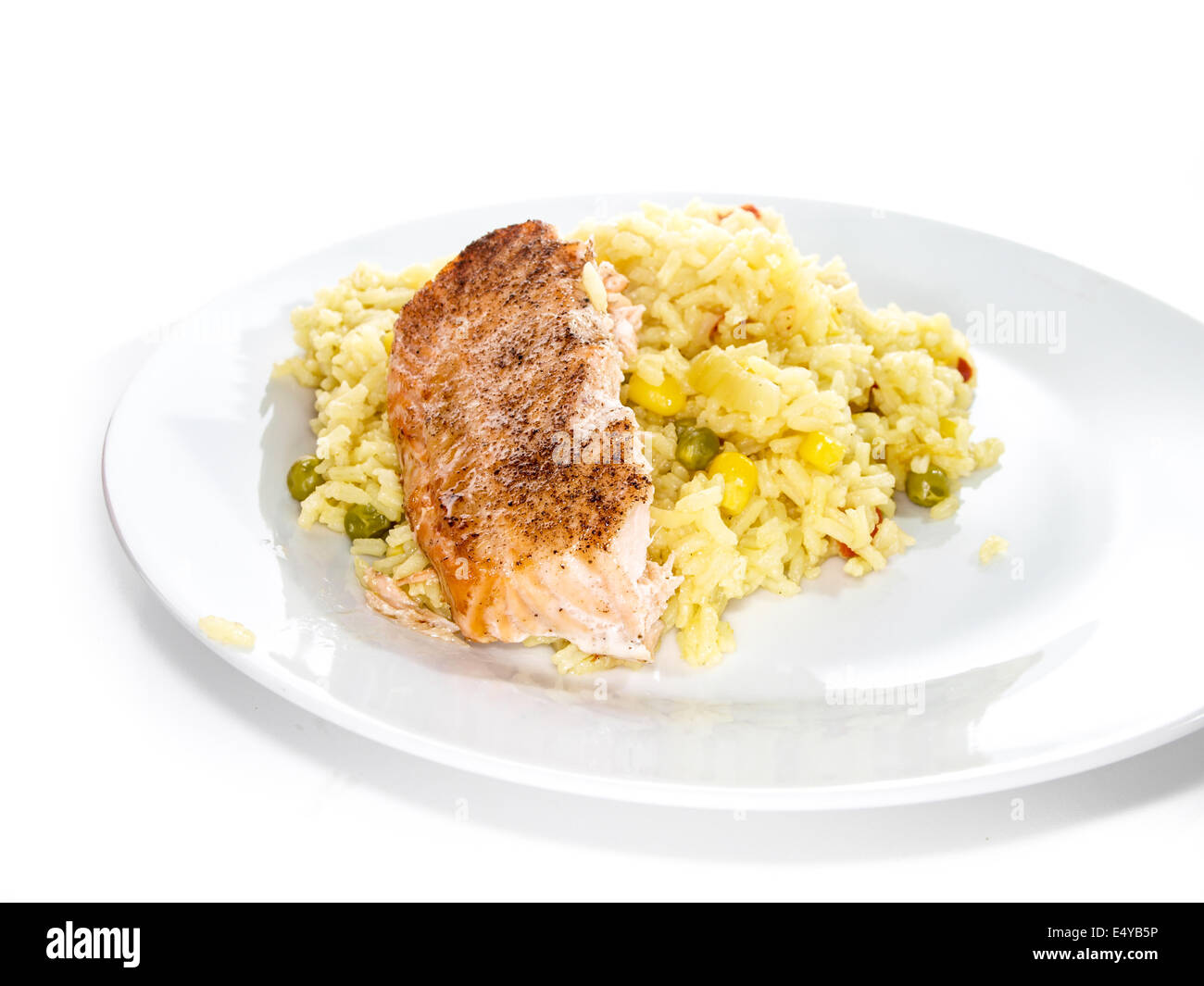 Salmon fillet and rice hi-res stock photography and images - Alamy