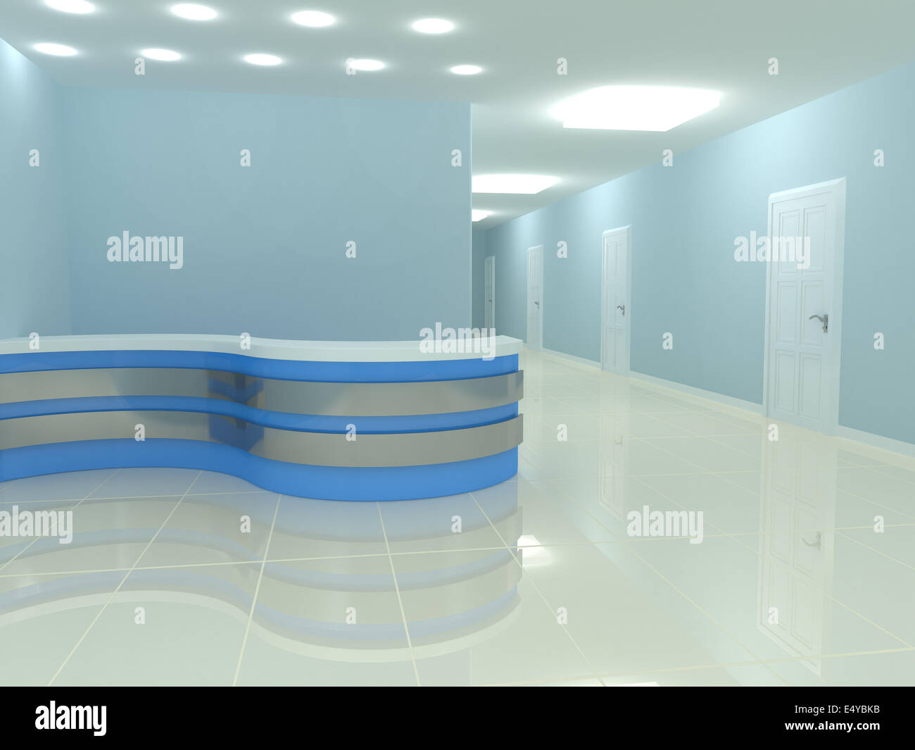 reception desk in the office Stock Photo - Alamy