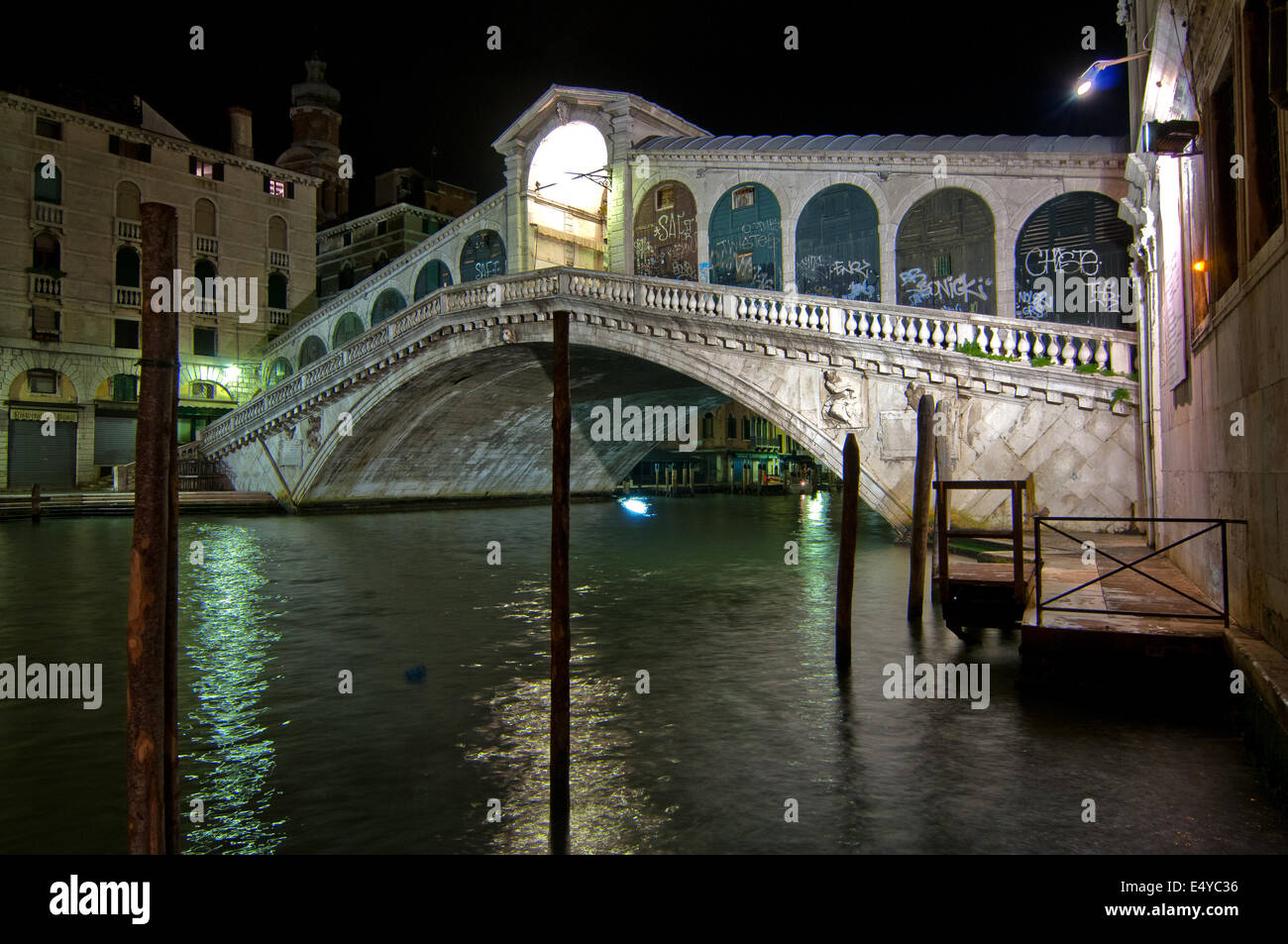Venice Italy Rialto bridge view Stock Photo - Alamy