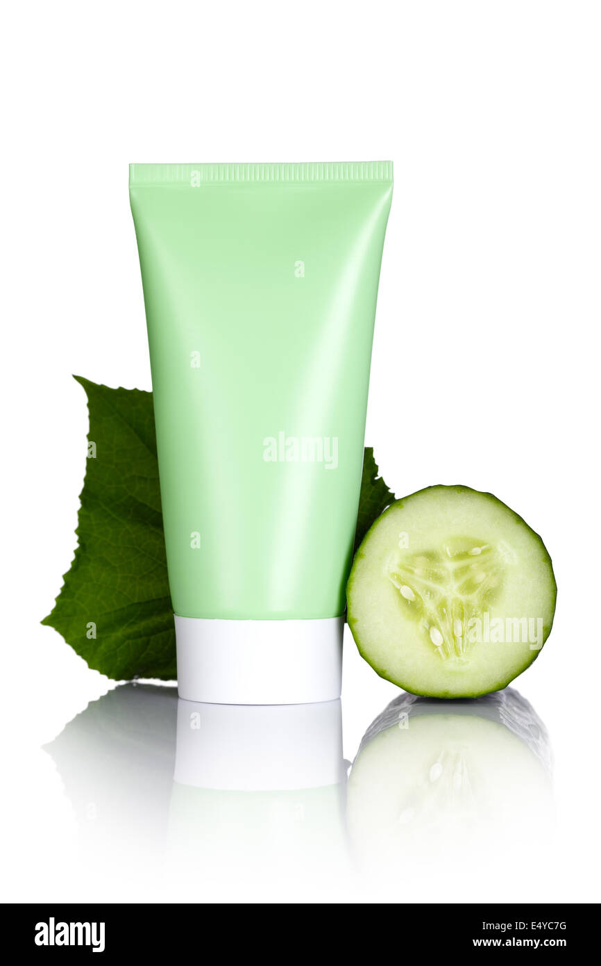 Cucumber Face Mask Stock Photo - Alamy