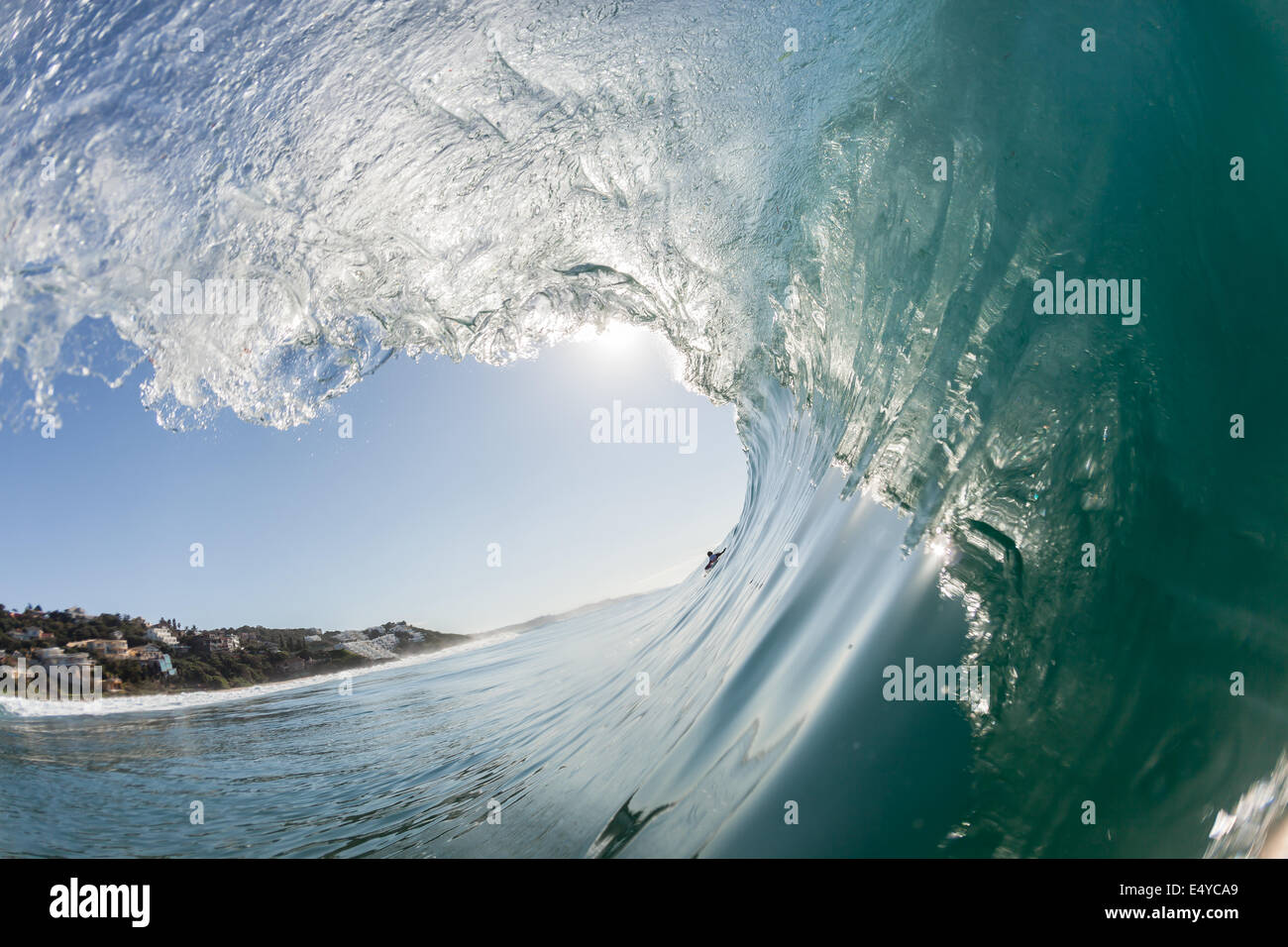 Ocean wave swimming surfer swimming water photo action closeup ...