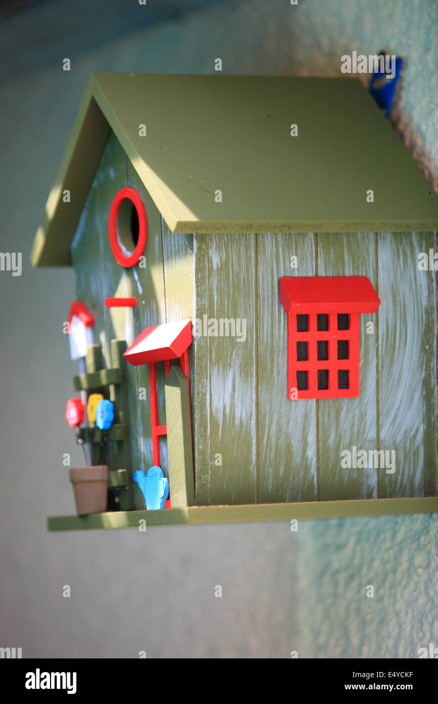 Decorative bird box Stock Photo - Alamy