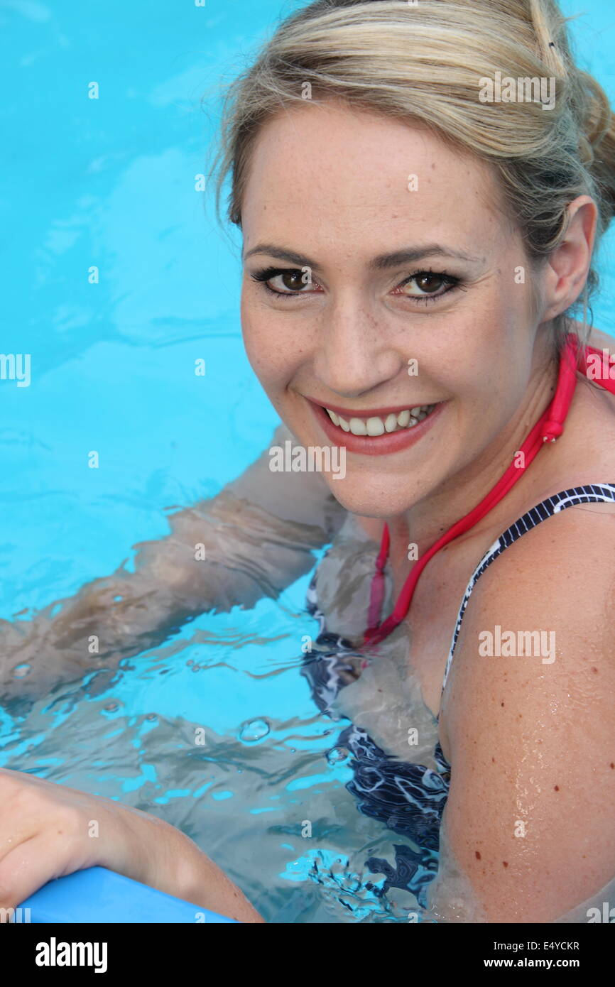 Beautiful woman outdoors in summer hi-res stock photography and images - Alamy