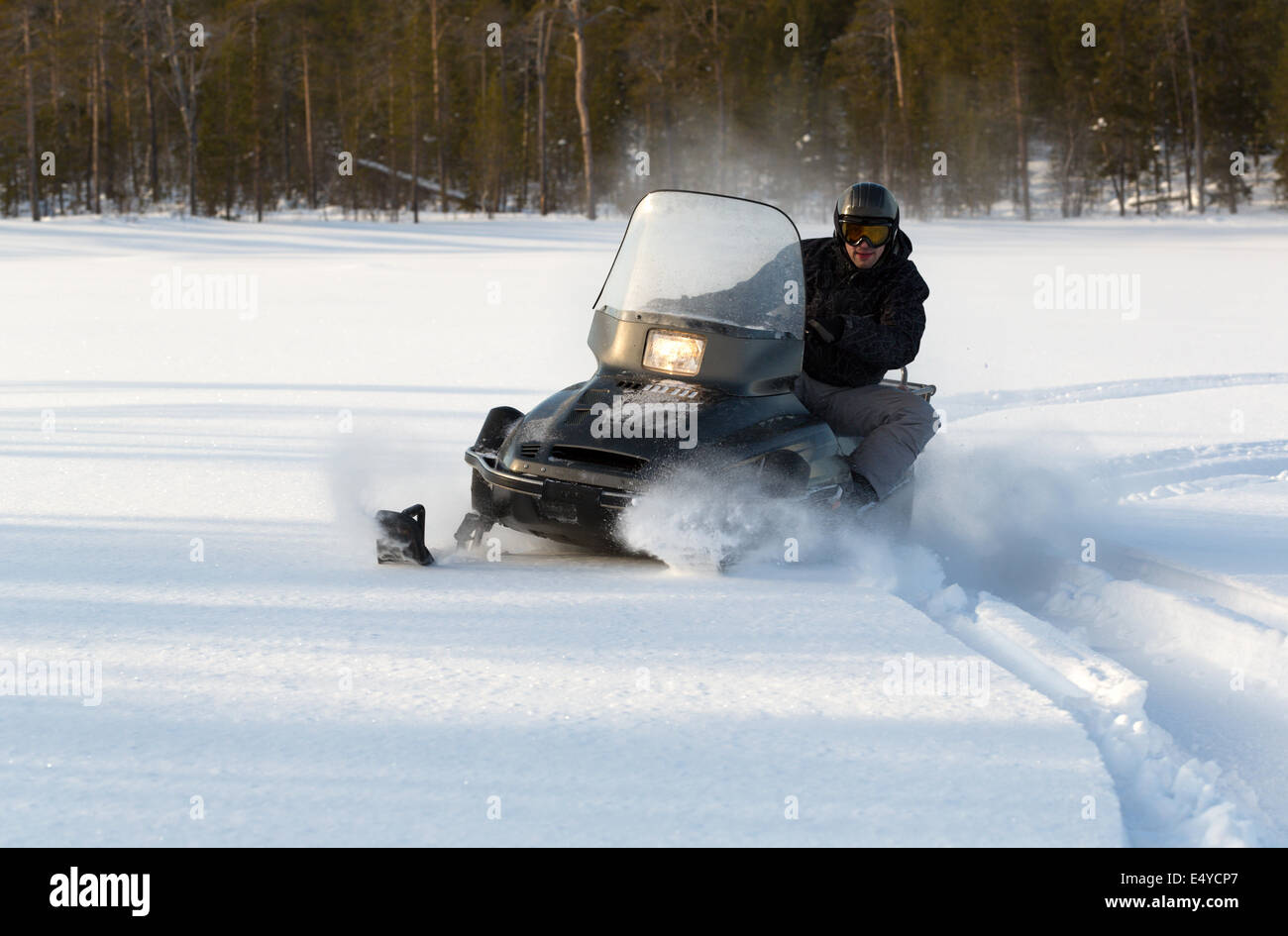 Snowmobiling snowmobile hi-res stock photography and images - Alamy